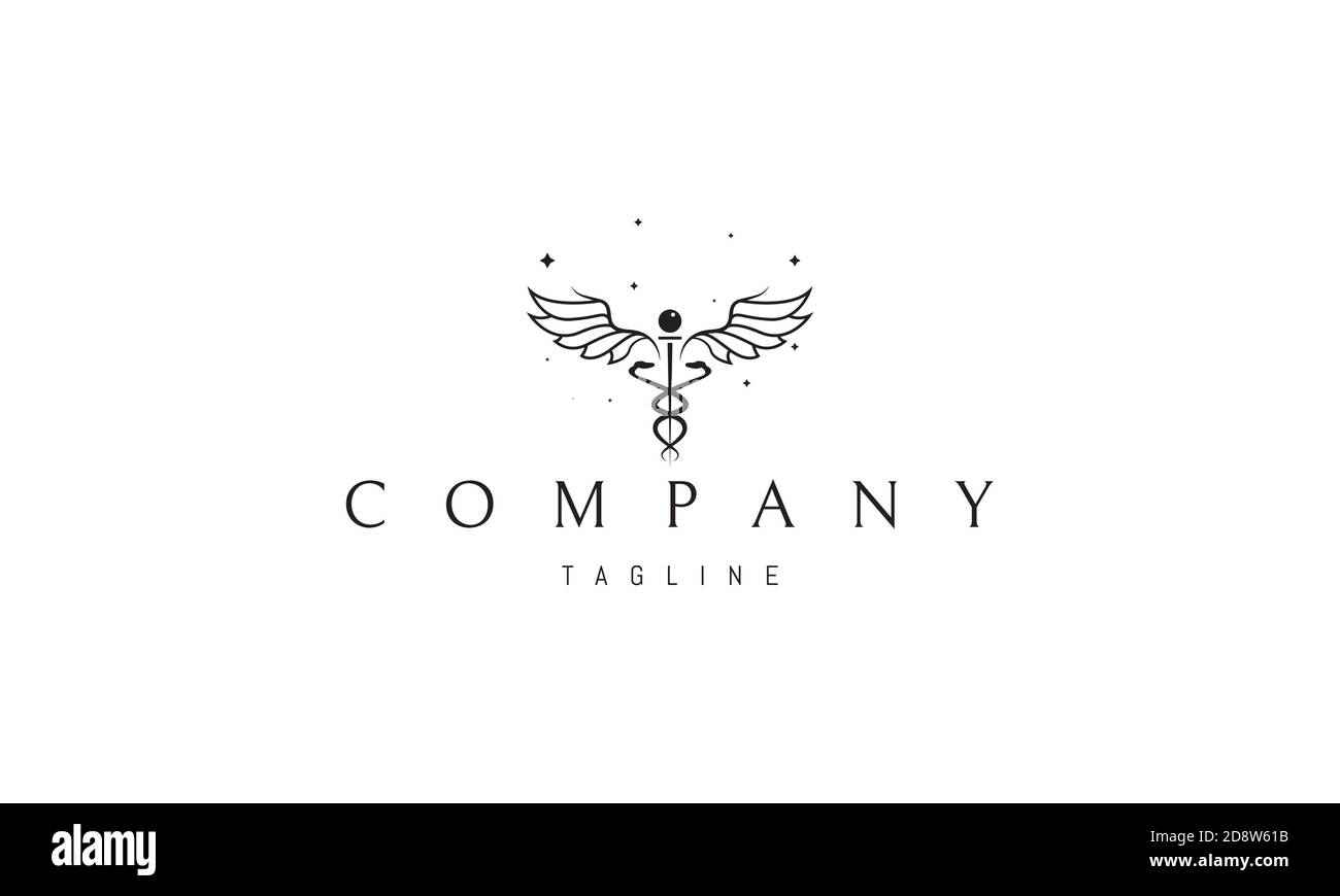 Vector logo on which an abstract image of the symbol of health care ...