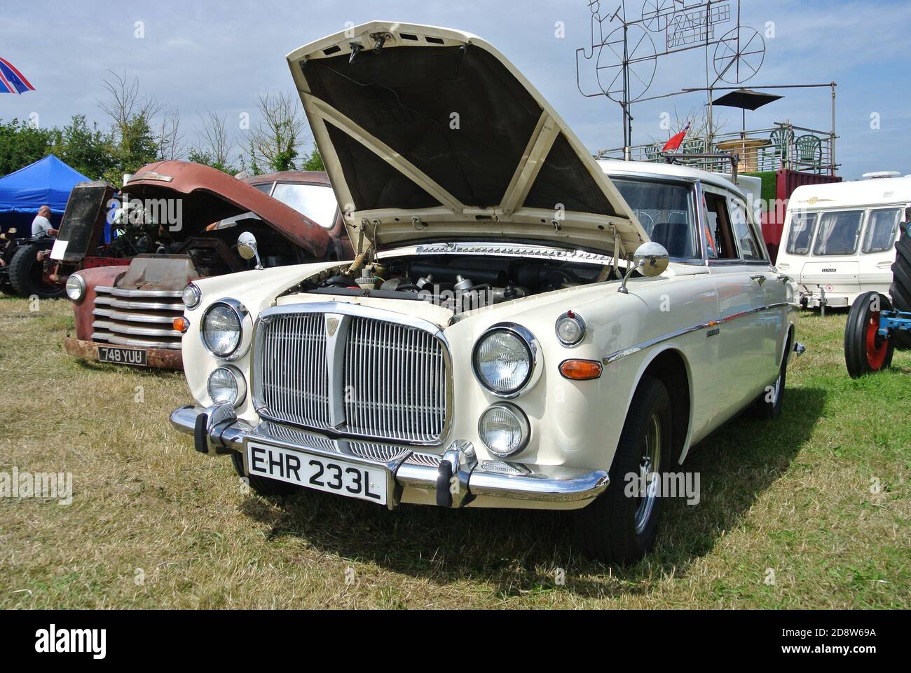 A 1973 Rover P5 3500 parked up on display at the Torbay Steam Fair ...