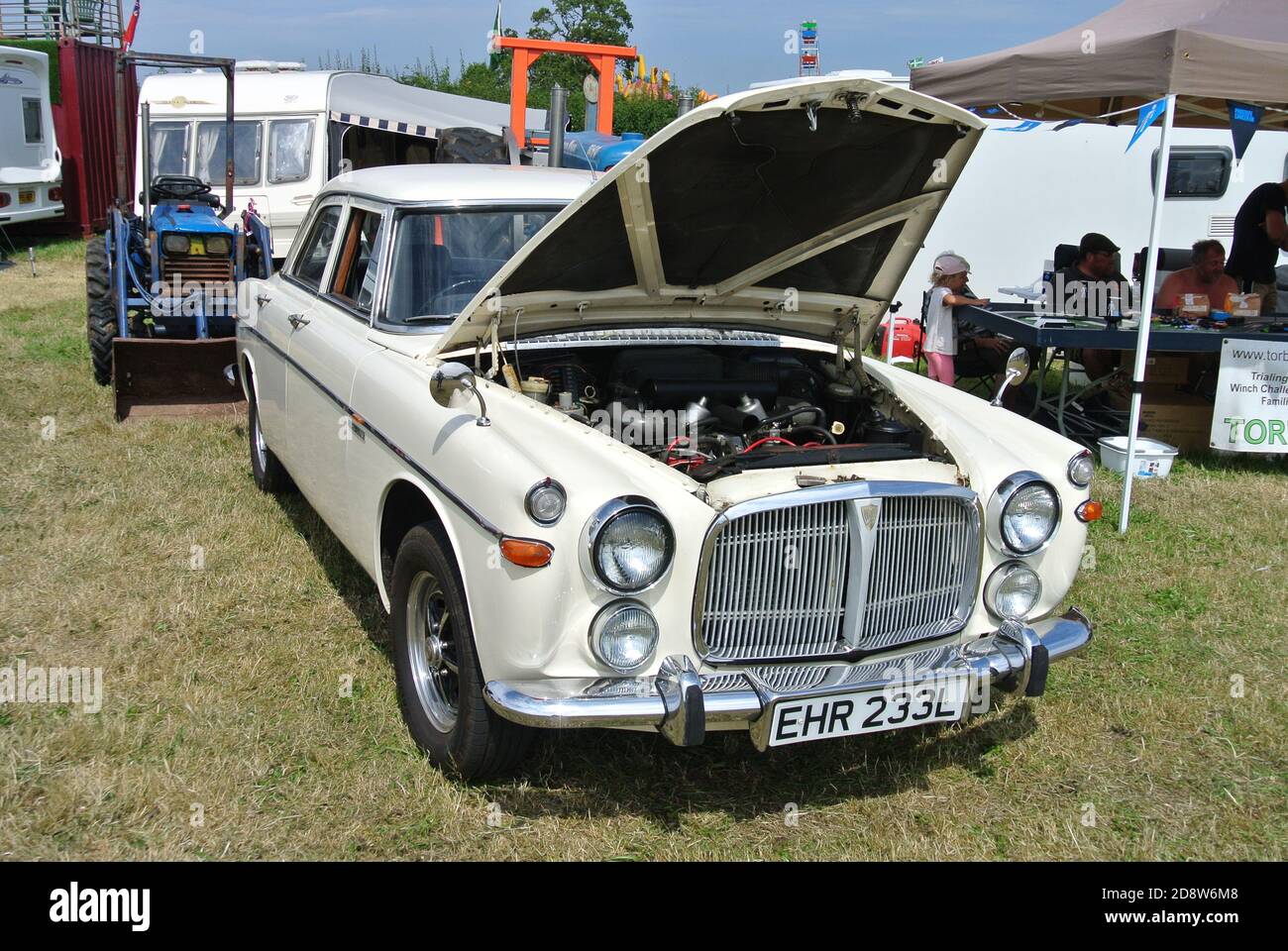 A 1973 Rover P5 3500 parked up on display at the Torbay Steam Fair ...