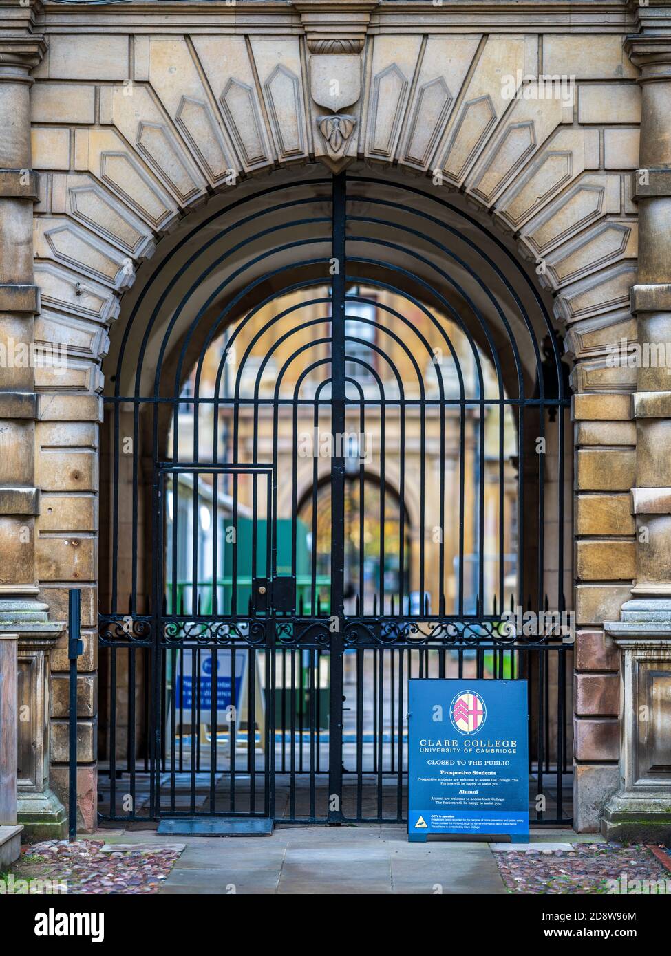 Entrance gates clare college cambridge hi-res stock photography and ...