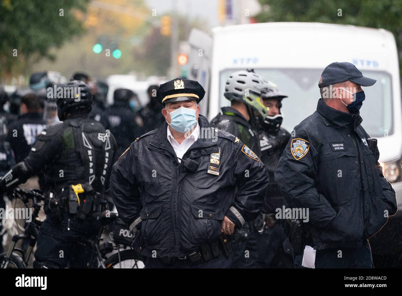 New York, New York, USA. 1st Nov, 2020. New York City Police department ...