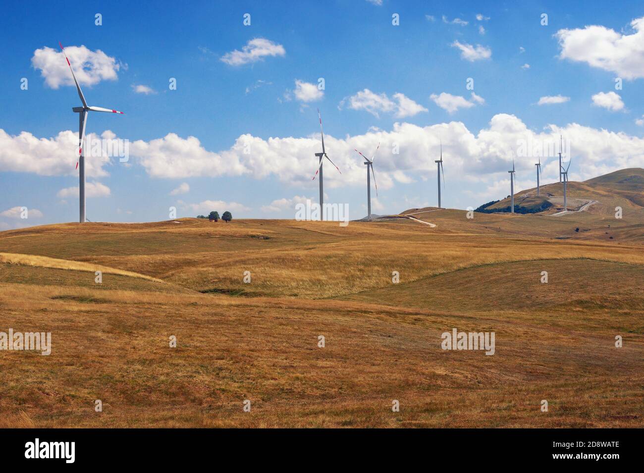 Landscape windmills montenegro krnovo hi-res stock photography and ...