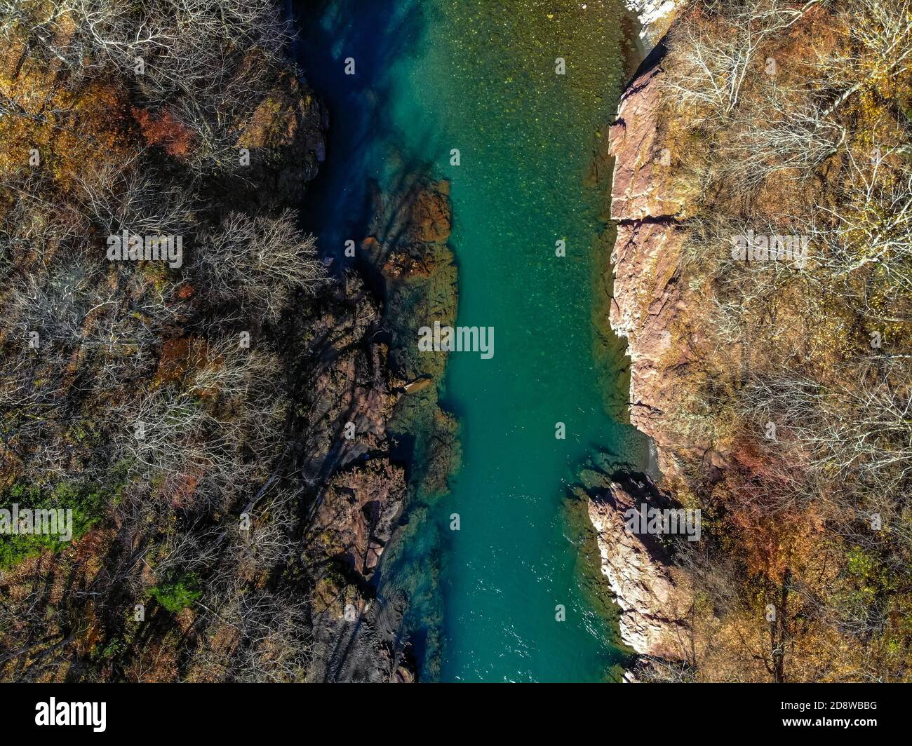 Top view landscape with mountain river and forest Stock Photo - Alamy