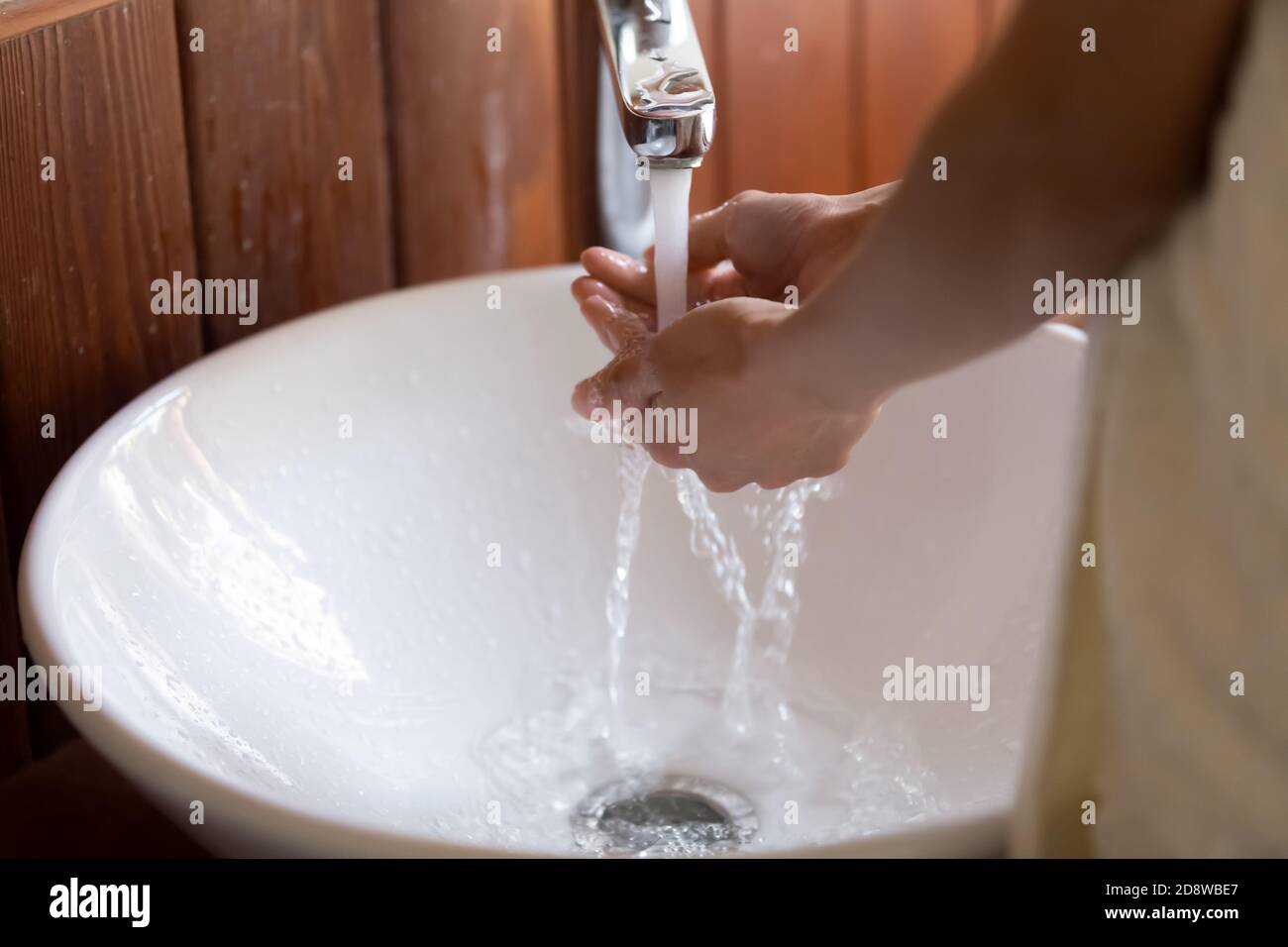 Hands washing basin hi-res stock photography and images - Alamy