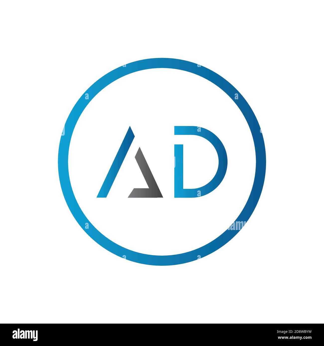 Initial AD letter Logo Design vector Template. Creative Letter AD Logo ...