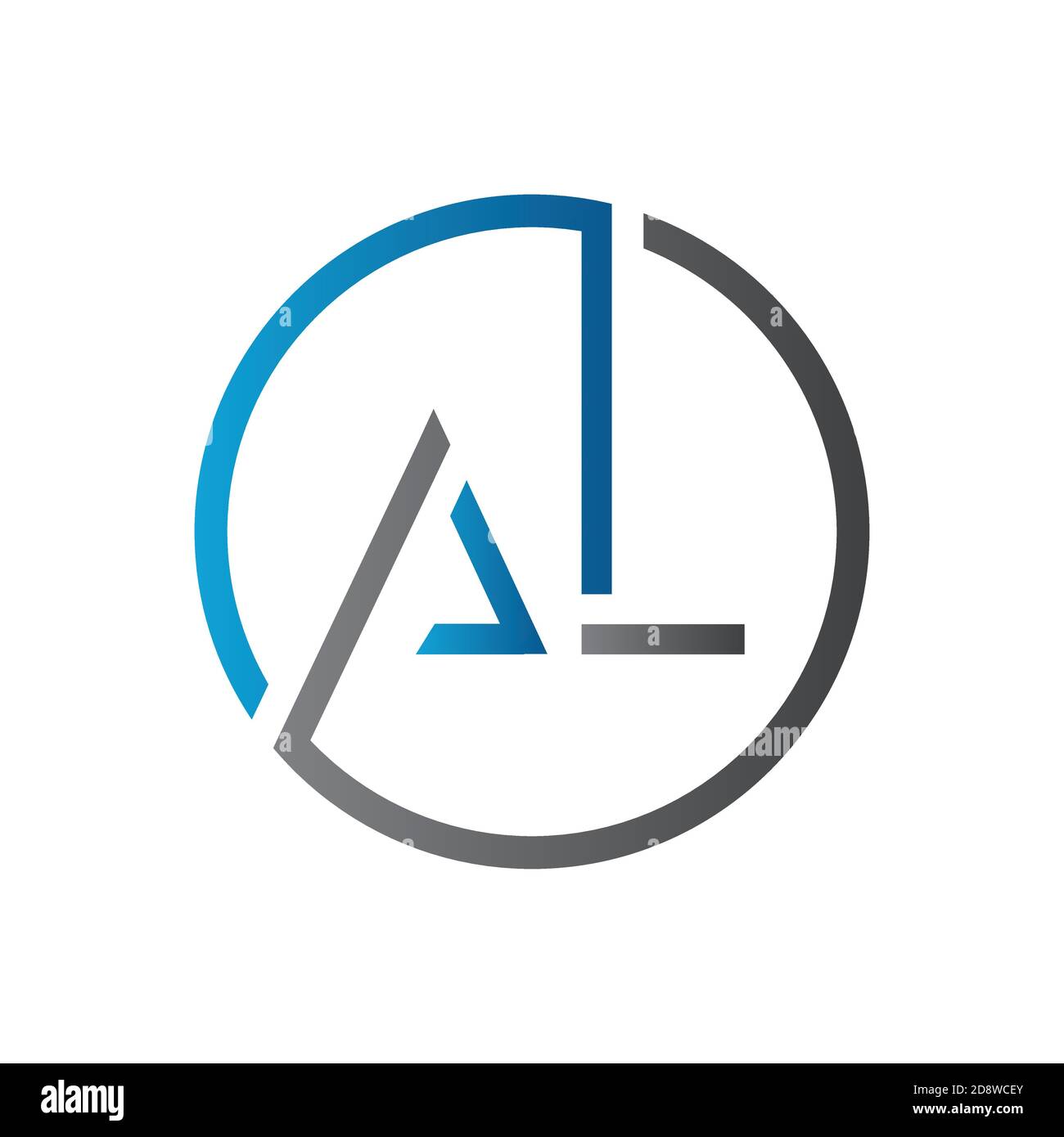 Initial AL letter Logo Design vector Template. Creative Letter AL Logo ...