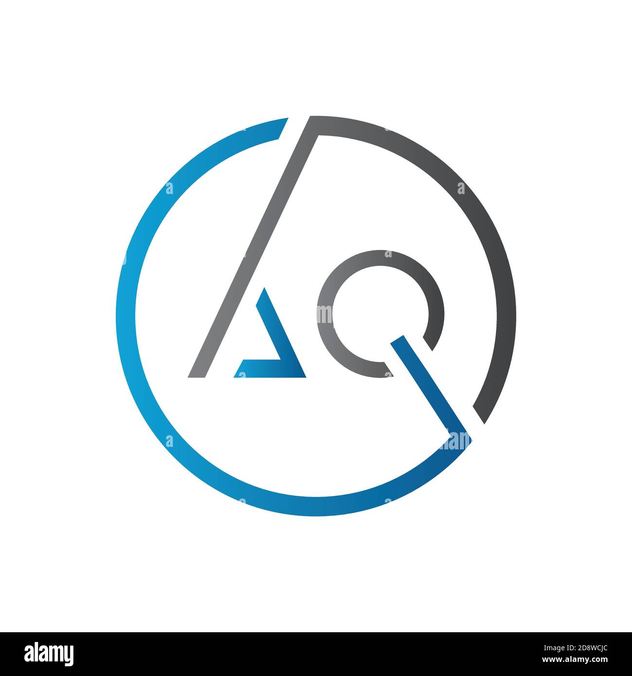 Initial AQ letter Logo Design vector Template. Creative Letter AQ Logo ...