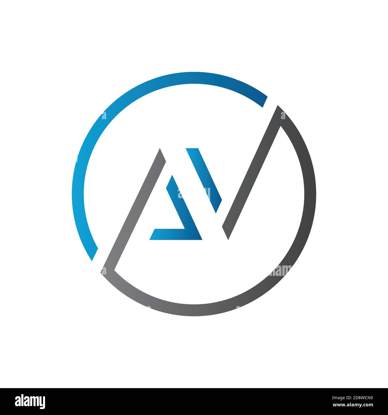 Initial AV letter Logo Design vector Template. Creative Letter AV Logo Design Stock Vector Image ...
