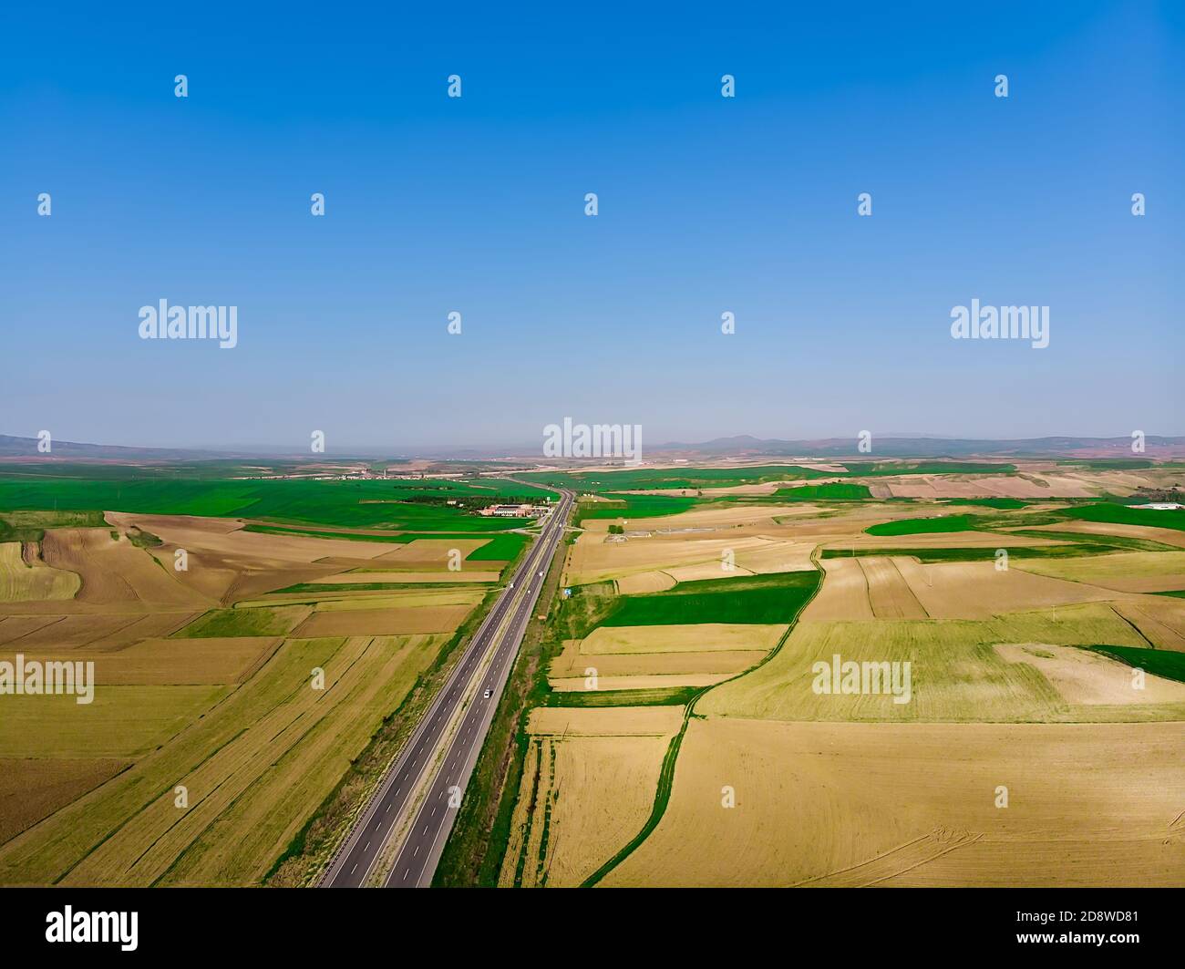 Aerial view to the fertile and arable fields Stock Photo - Alamy