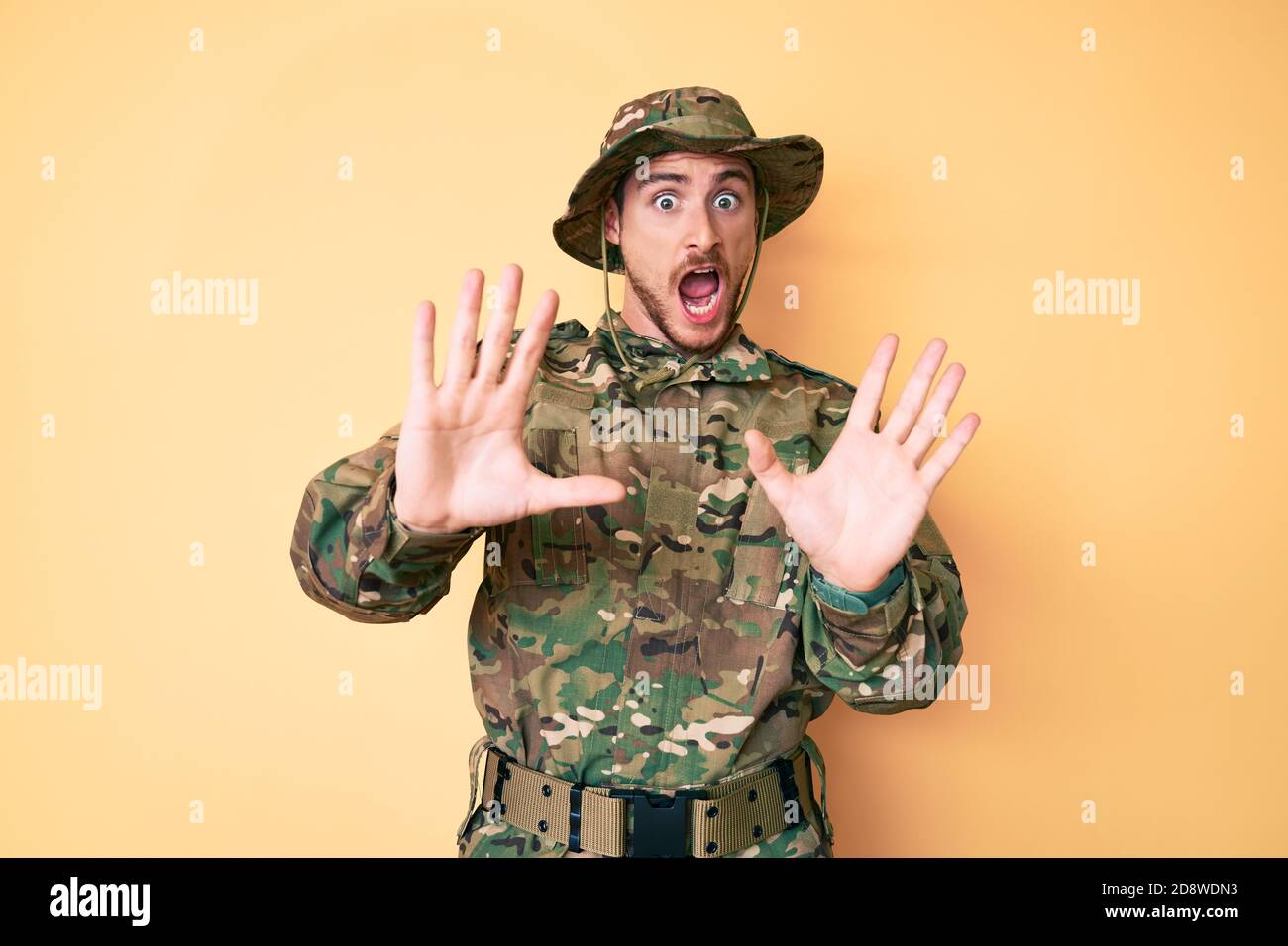 Frightened soldier wearing hi-res stock photography and images - Alamy