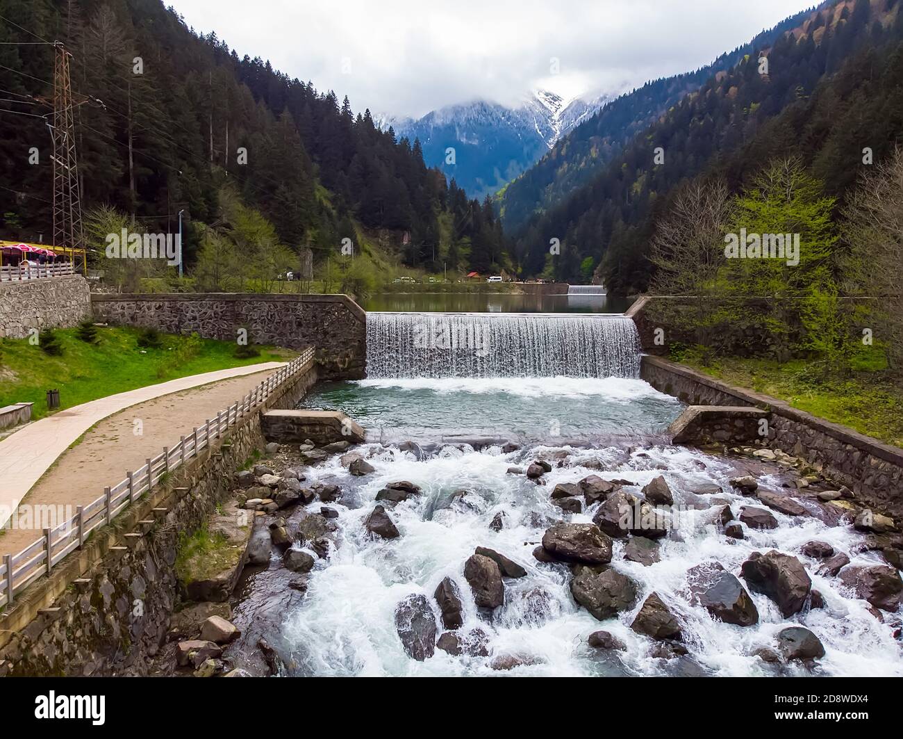 Beautiful natural landscape Uzungol in city of Trabzon Turkey Stock ...