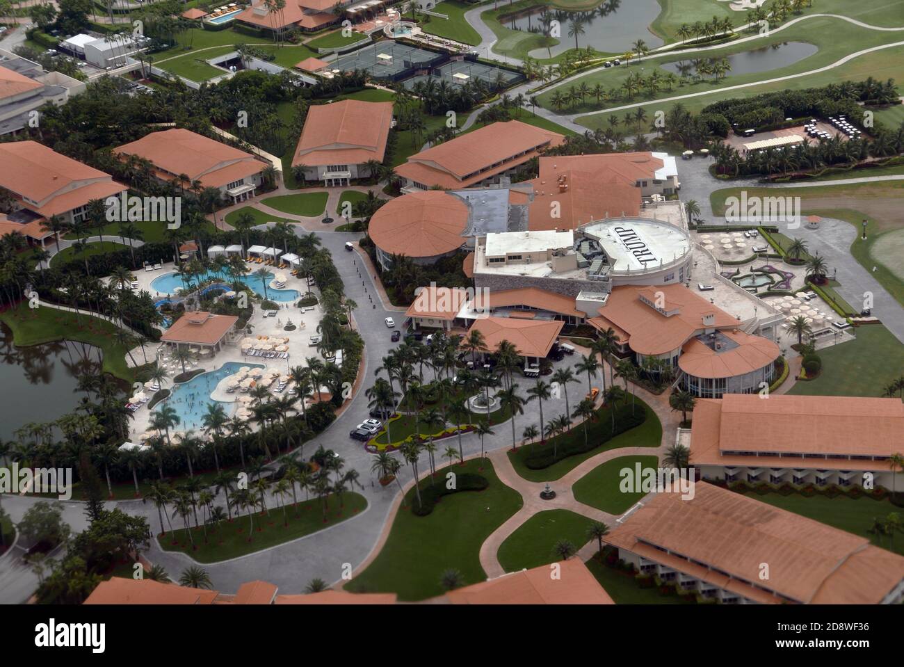 Trump Doral Resort in Miami from the air Stock Photo - Alamy