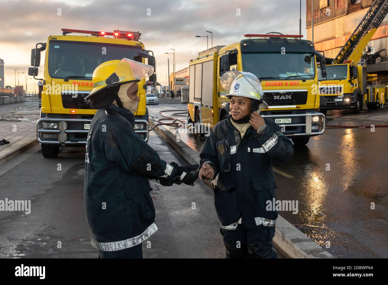 Durban, SOUTH AFRICA - 03 May 2020 Firefighters from Fire & Rescue ...