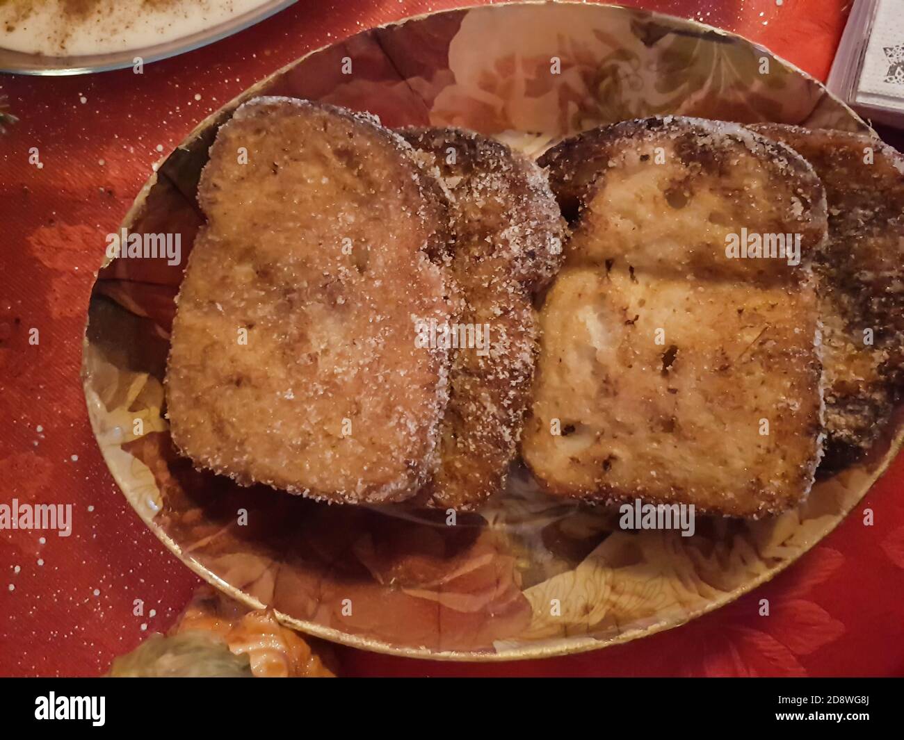 Christmas french toast, traditional portuguese sweet called Rabanadas ...