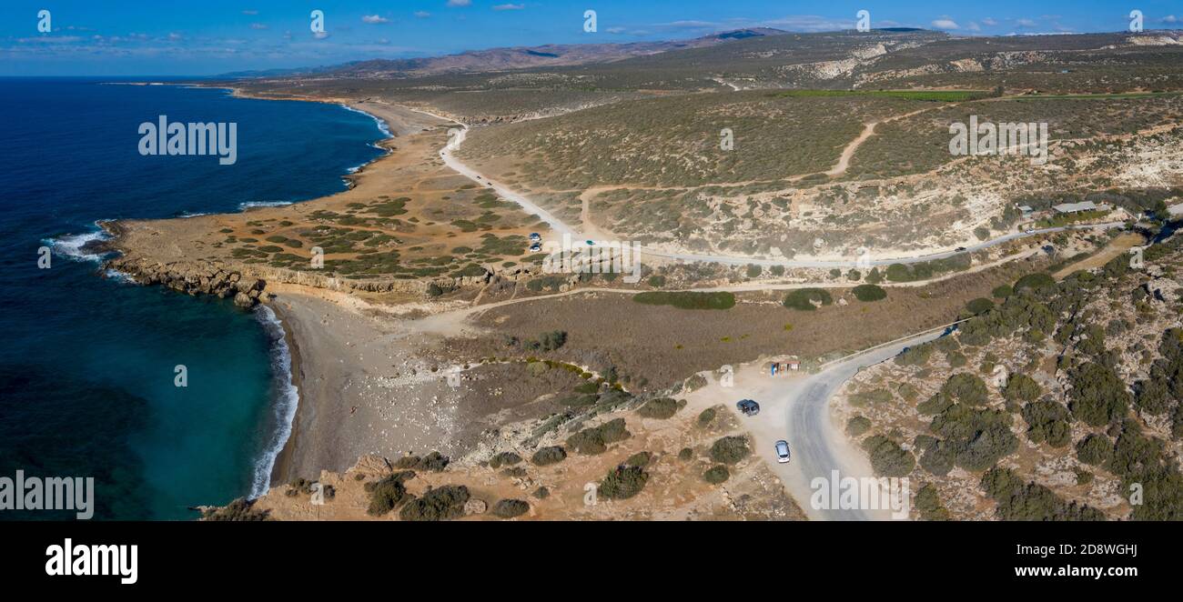 Akamas road aerial hi-res stock photography and images - Alamy