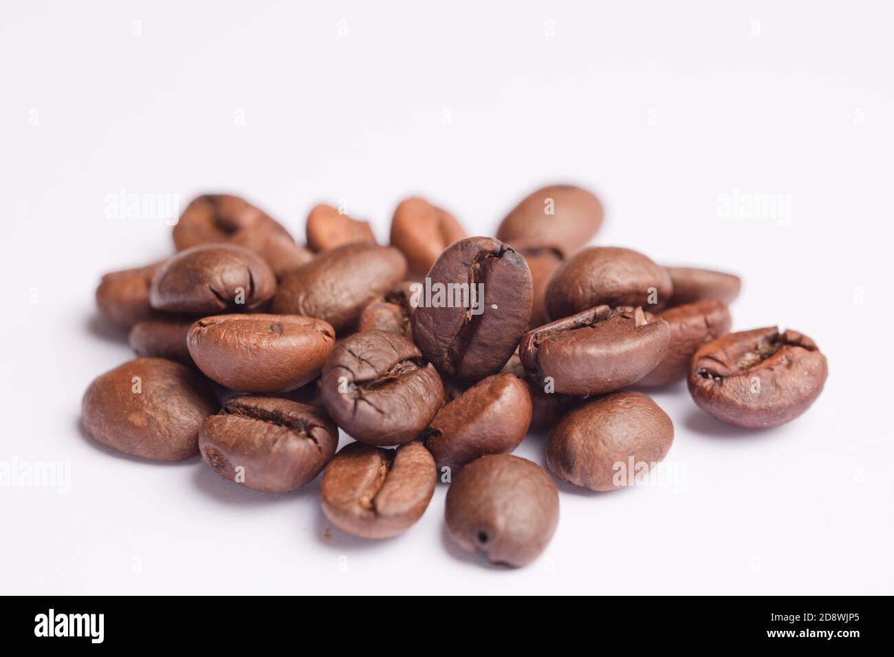 coffee powder (ground coffee), white background Stock Photo - Alamy