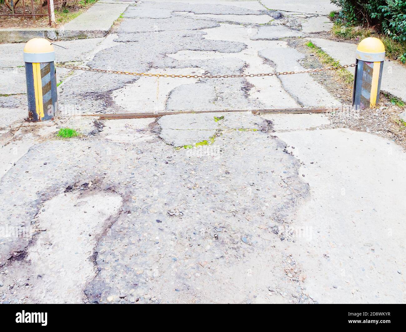 Broken Barrier Road High Resolution Stock Photography and Images - Alamy
