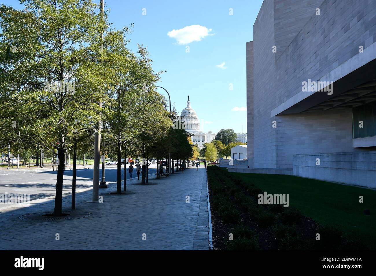 View of United State Capitol Building from Madison Dr Stock Photo - Alamy