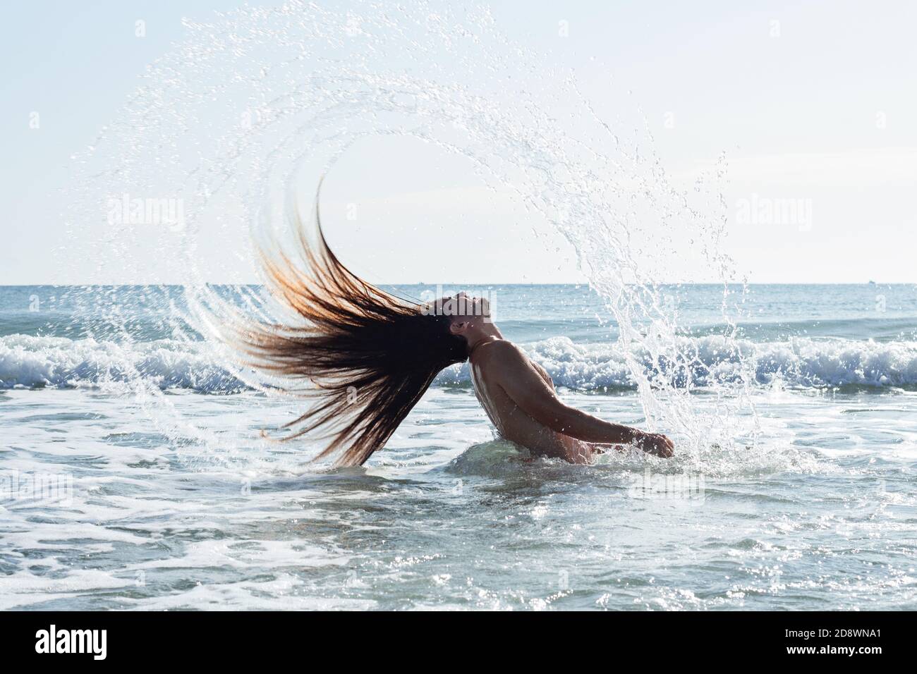 Hair flip water hi-res stock photography and images - Alamy