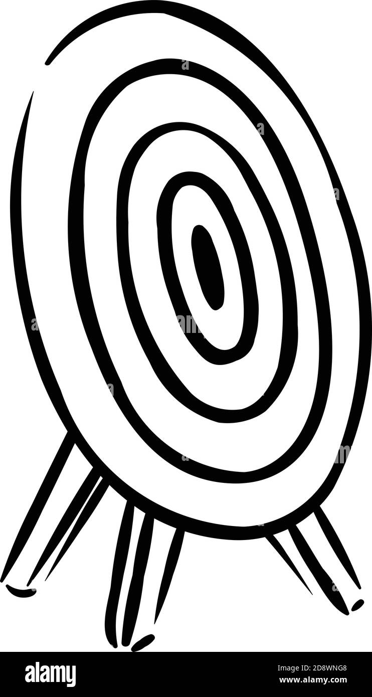 blank empty target waiting for hit to achieve goals symbol Stock Vector ...