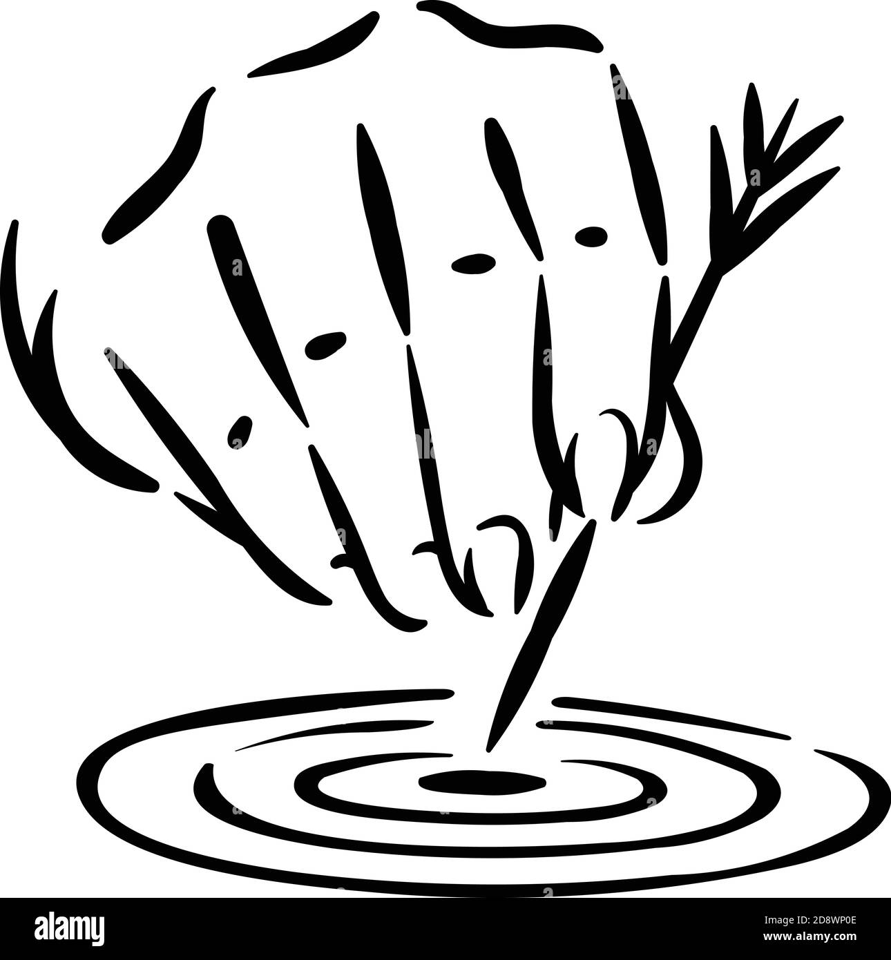 Symbol of hitted target and achieved goal with hand holding arrow in ...