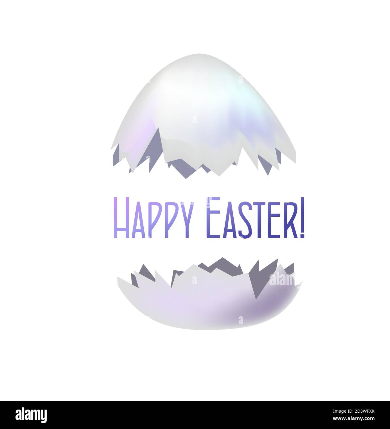 Happy easter. Eggshell. Vector illustration Stock Vector Image & Art ...