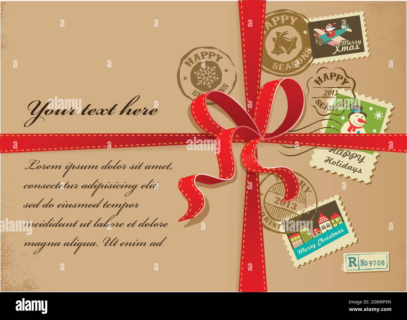 Colorful ribbons festive background Stock Vector Images - Alamy