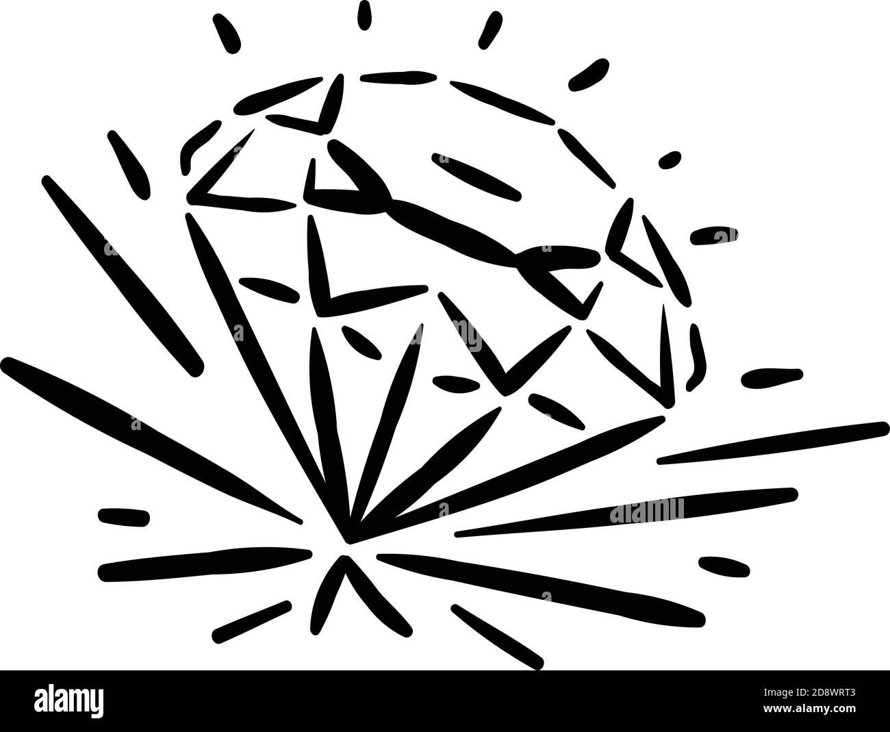 Diamond icon in trendy Cut Out Stock Images & Pictures - Alamy