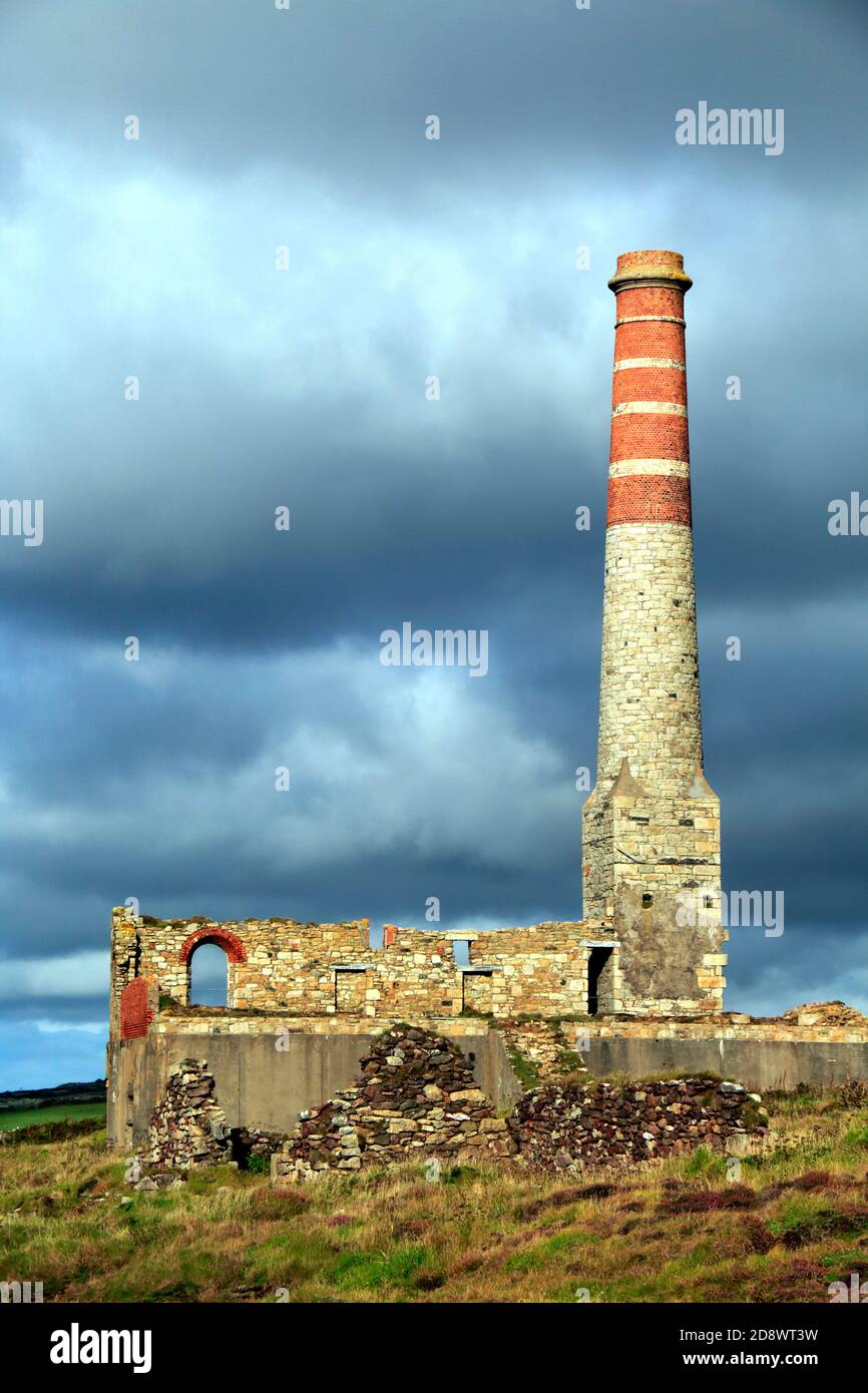 The Levant Mine and Beam engine at Pendeen near St Just in Cornwall ...