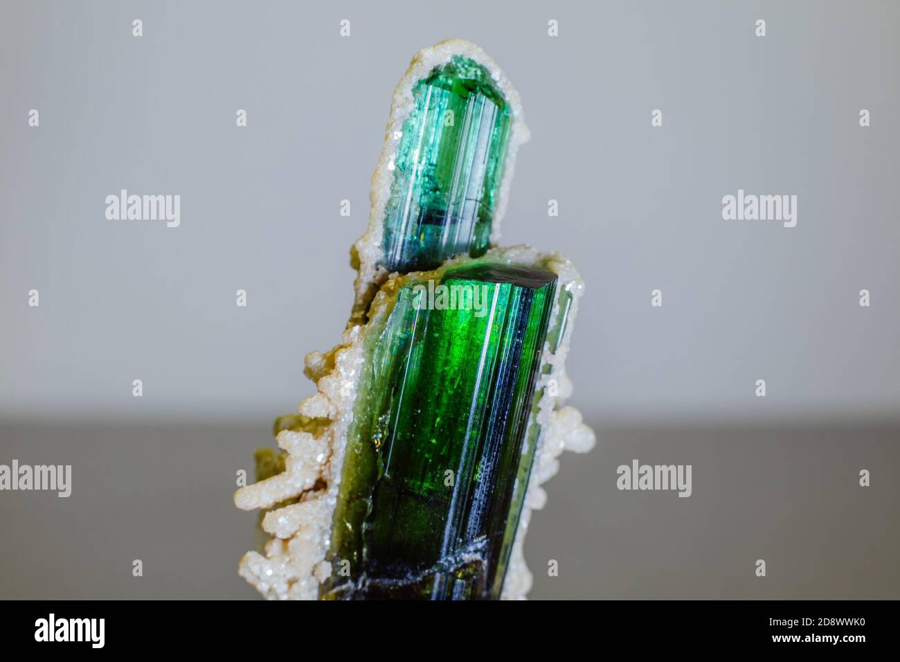 Raw emerald and gemstone rough rock crystal Copy, empty space for text ...