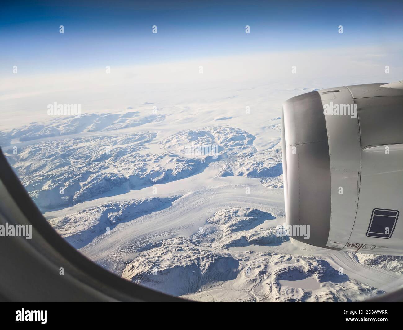 Iceberg greenland aerial airplane hi-res stock photography and images ...