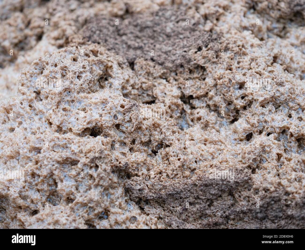 Aeration system at the wastewater treatment plant create thick brown ...