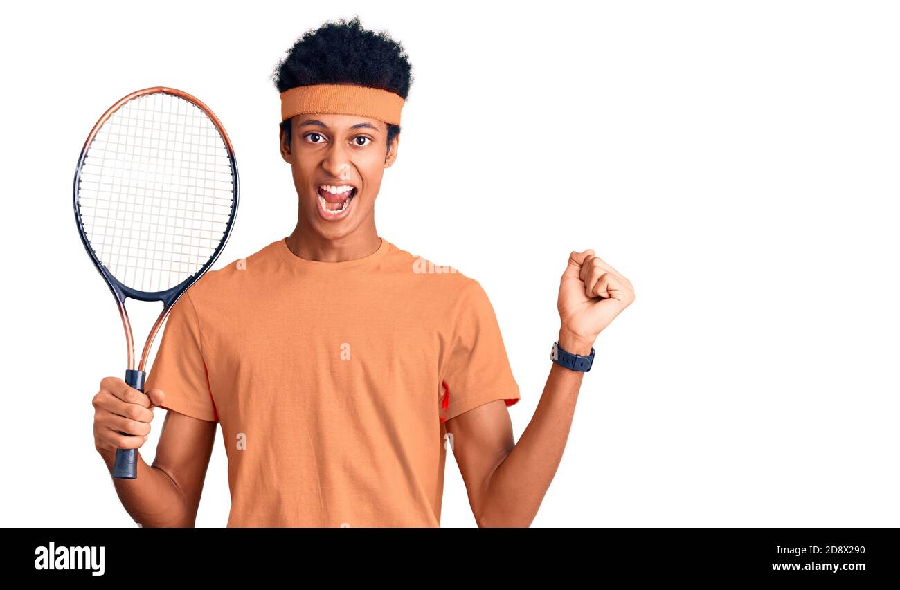 American celebration winning tennis Cut Out Stock Images & Pictures - Alamy