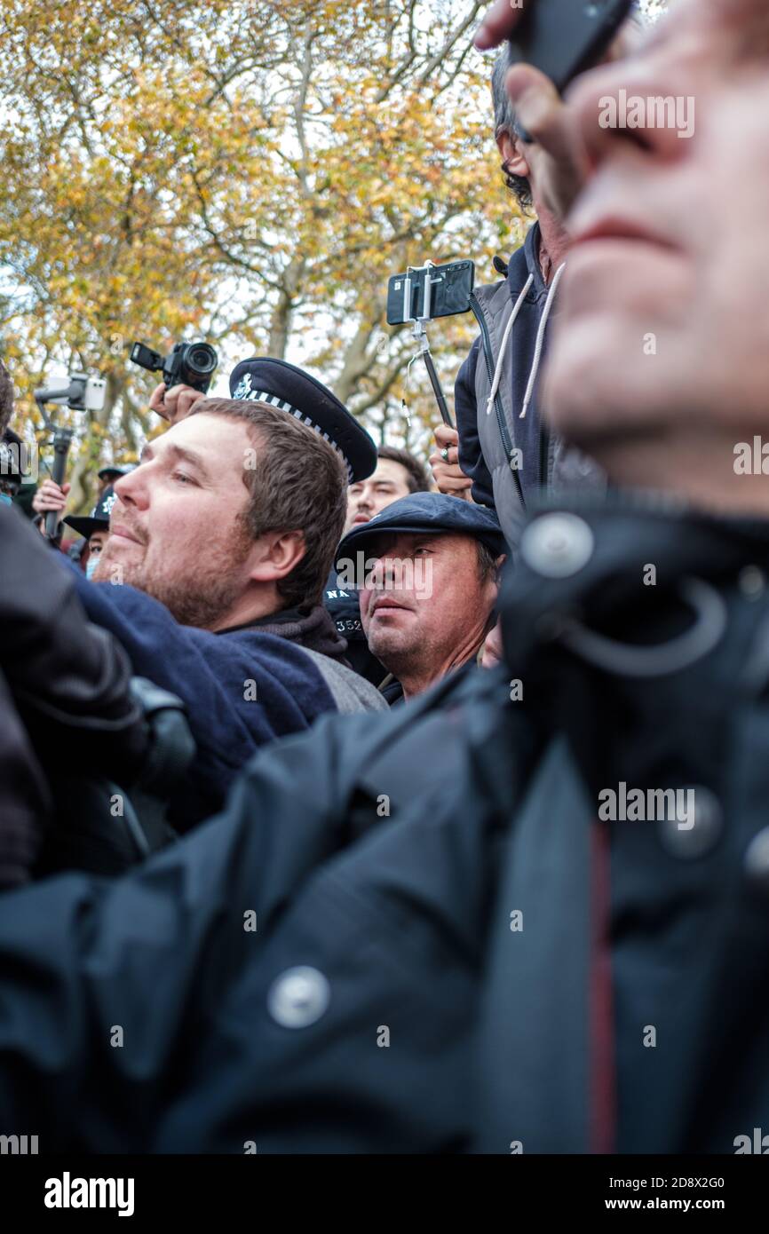 Tommy Robinson Appears at the weekly Speakers Corner in Hyde Park to ...