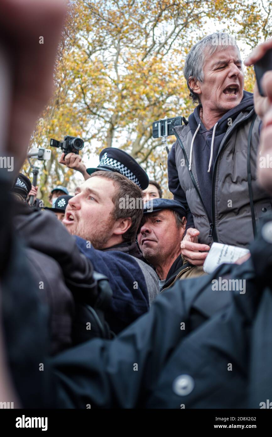 Tommy Robinson Appears at the weekly Speakers Corner in Hyde Park to ...