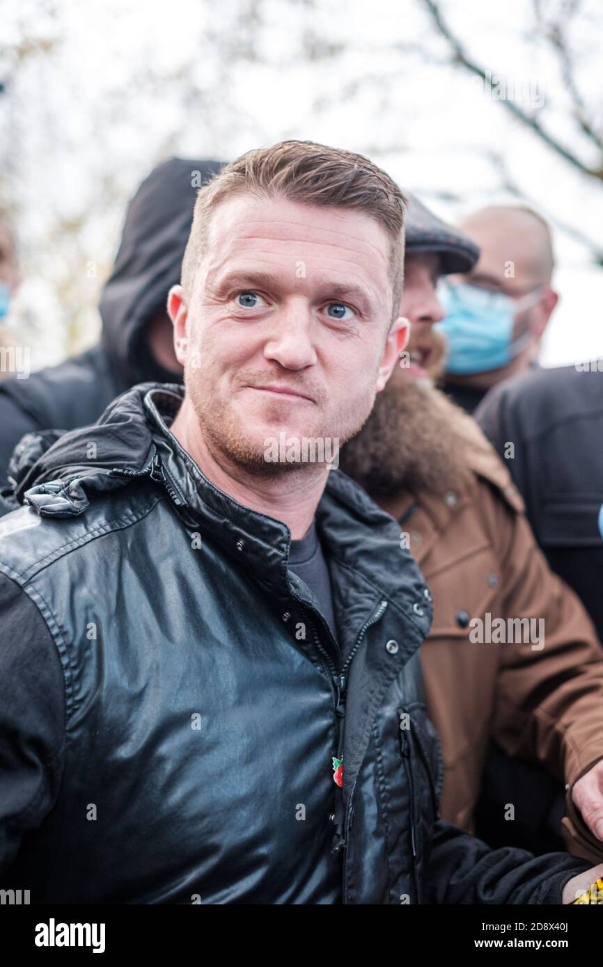 Tommy Robinson Appears at the weekly Speakers Corner in Hyde Park to ...
