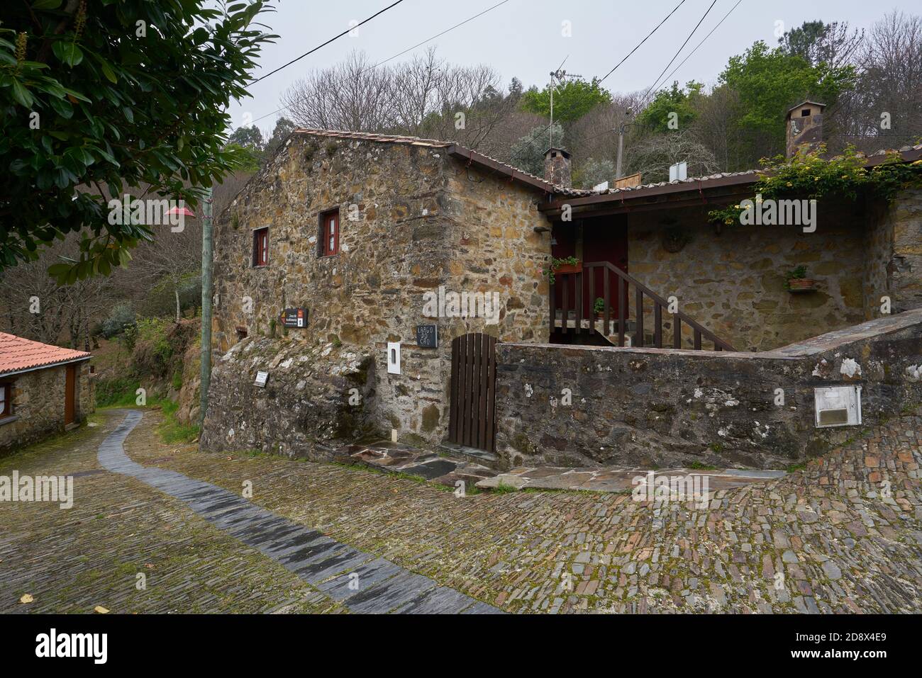 Gondramaz village schist traditional houses in Portugal Stock Photo - Alamy