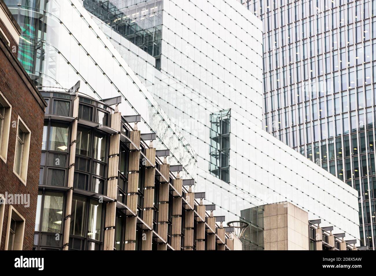 Skyscraper buildings on fenchurch street in london hi-res stock ...