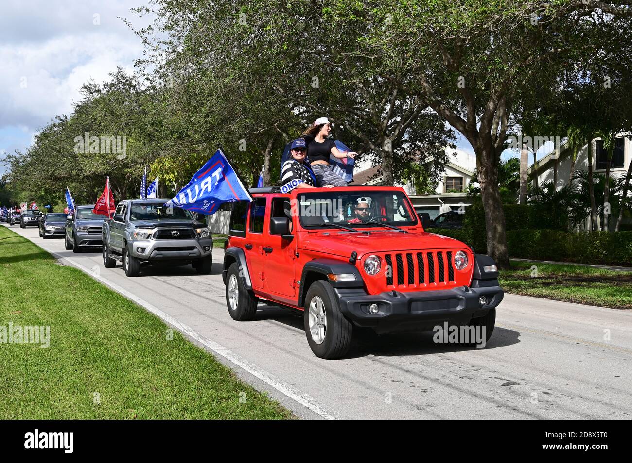 Miami, Florida - November 1, 2020 - Supporters of President Donald ...