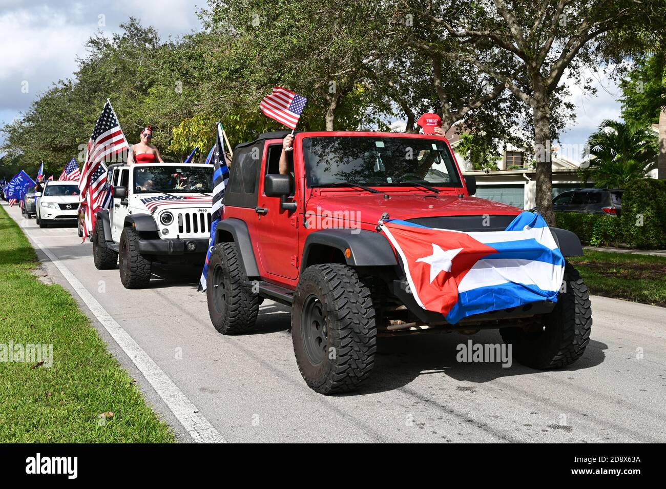 Miami, Florida - November 1, 2020 - Supporters of President Donald ...
