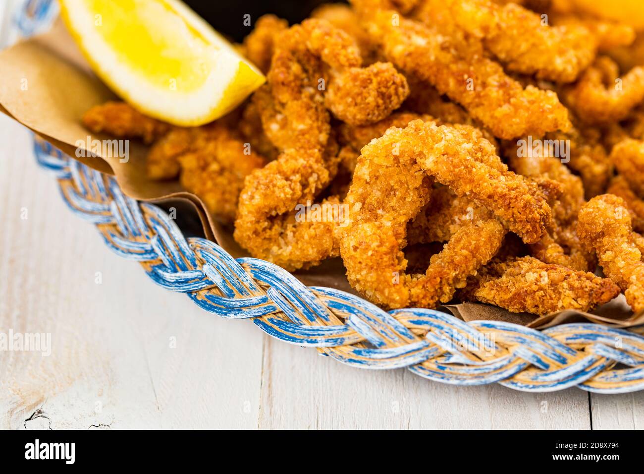 Crispy Breaded Clam Strips Snack Size. Deep Fried Breaded Clams Fingers ...