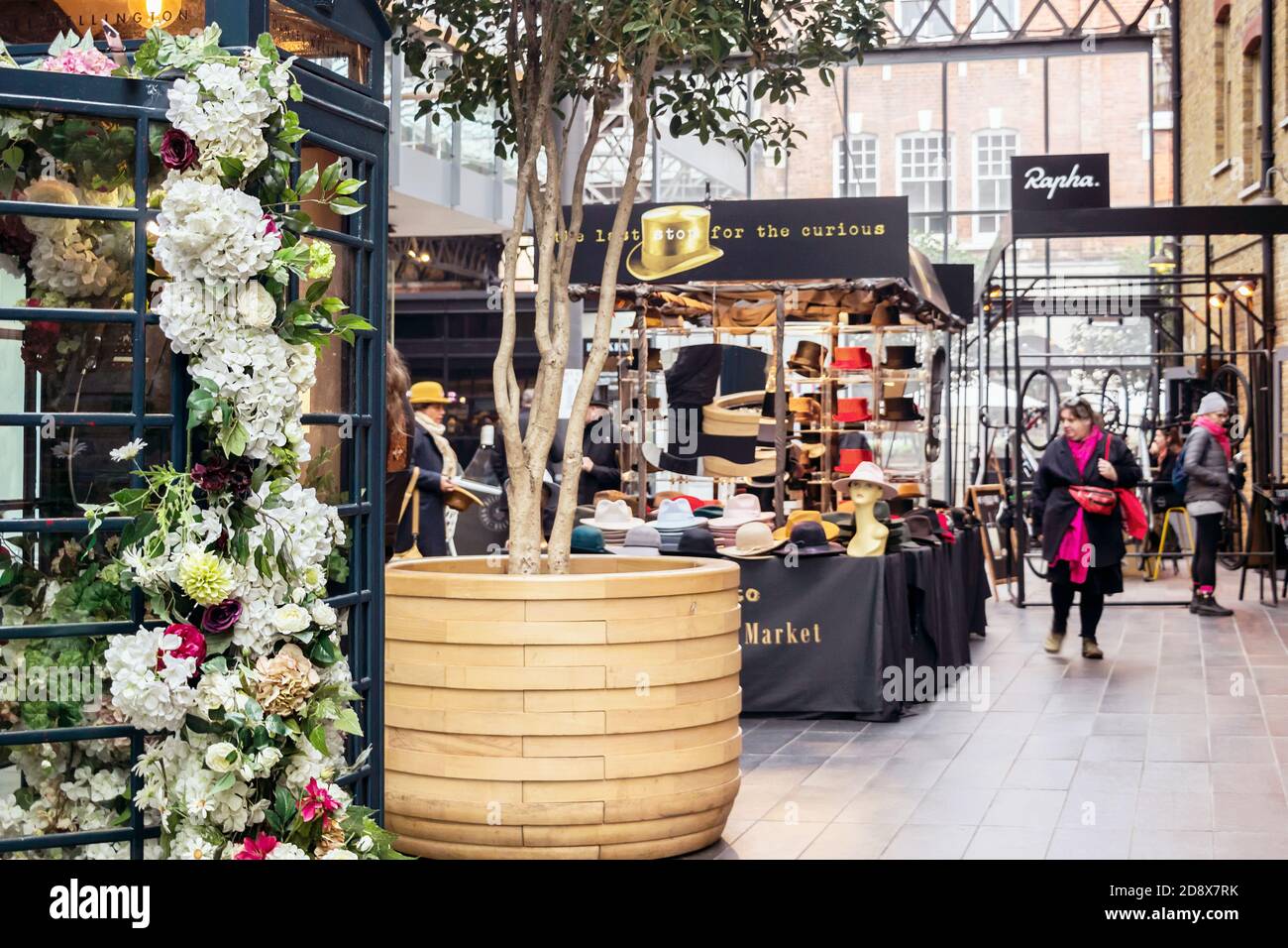 shops at Old Spitalfields Market in London Stock Photo - Alamy