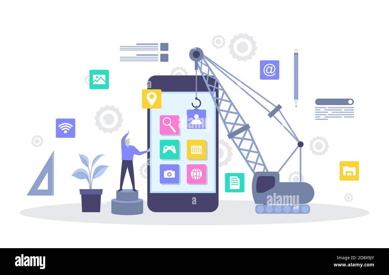 Software development image Stock Vector Images - Alamy