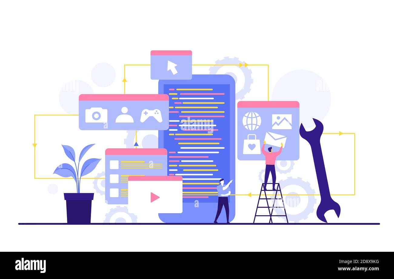 Development of the mail Cut Out Stock Images & Pictures - Alamy