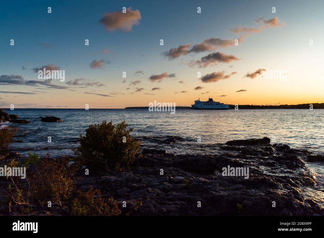 Big Cruise boat by Georgian Bay Lake Huron Stock Photo - Alamy