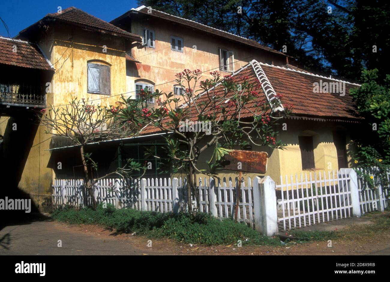 Houses on a corner of Cochin, Kerala, India Stock Photo - Alamy