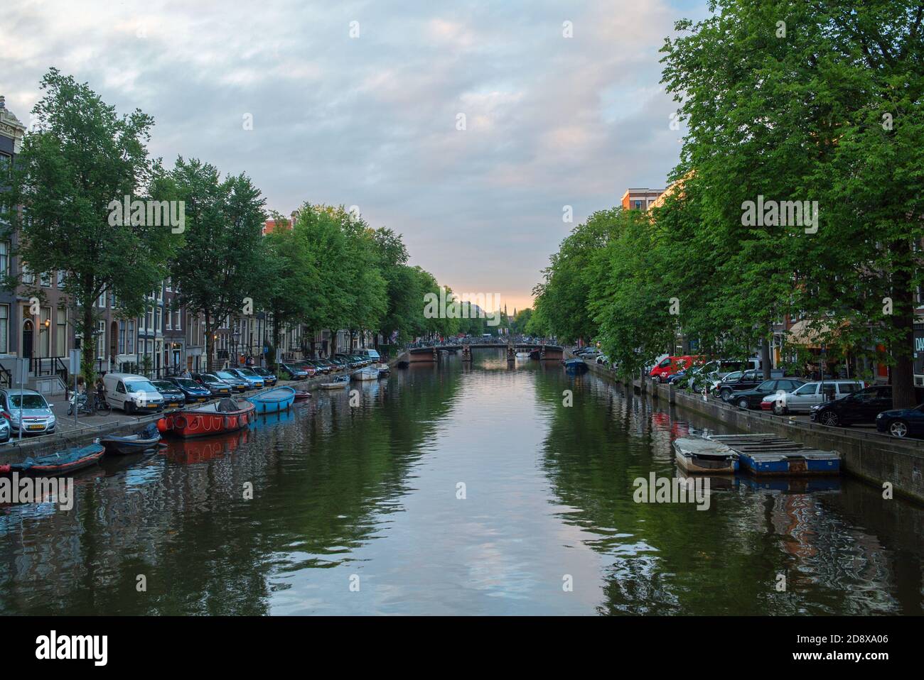 Most famous canals and embankments of Amsterdam Stock Photo - Alamy