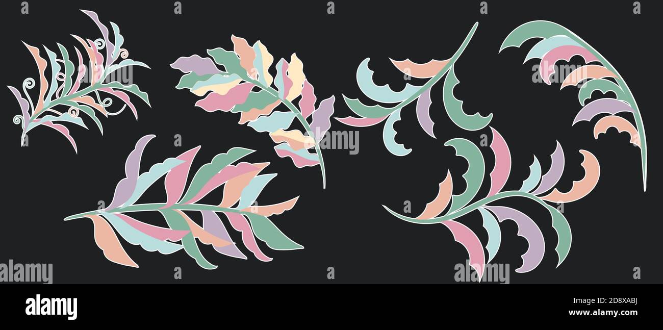 vector branches for design in trendy colors Stock Vector Image & Art ...