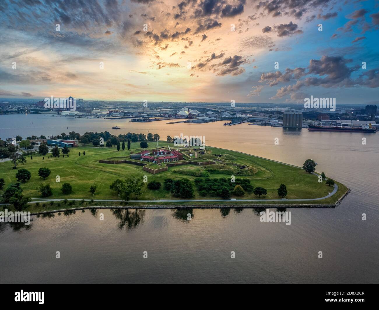 Fort mchenry baltimore aerial hi-res stock photography and images - Alamy