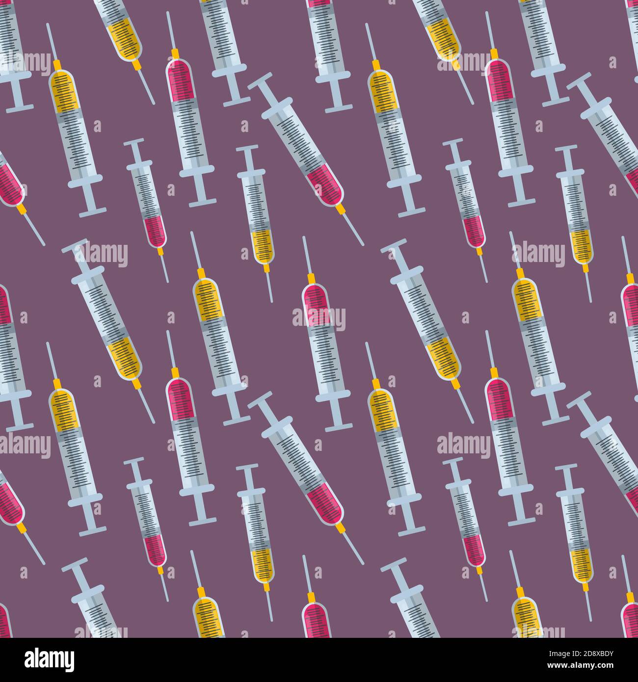 medical syringe seamless pattern vector illustration Stock Vector Image ...